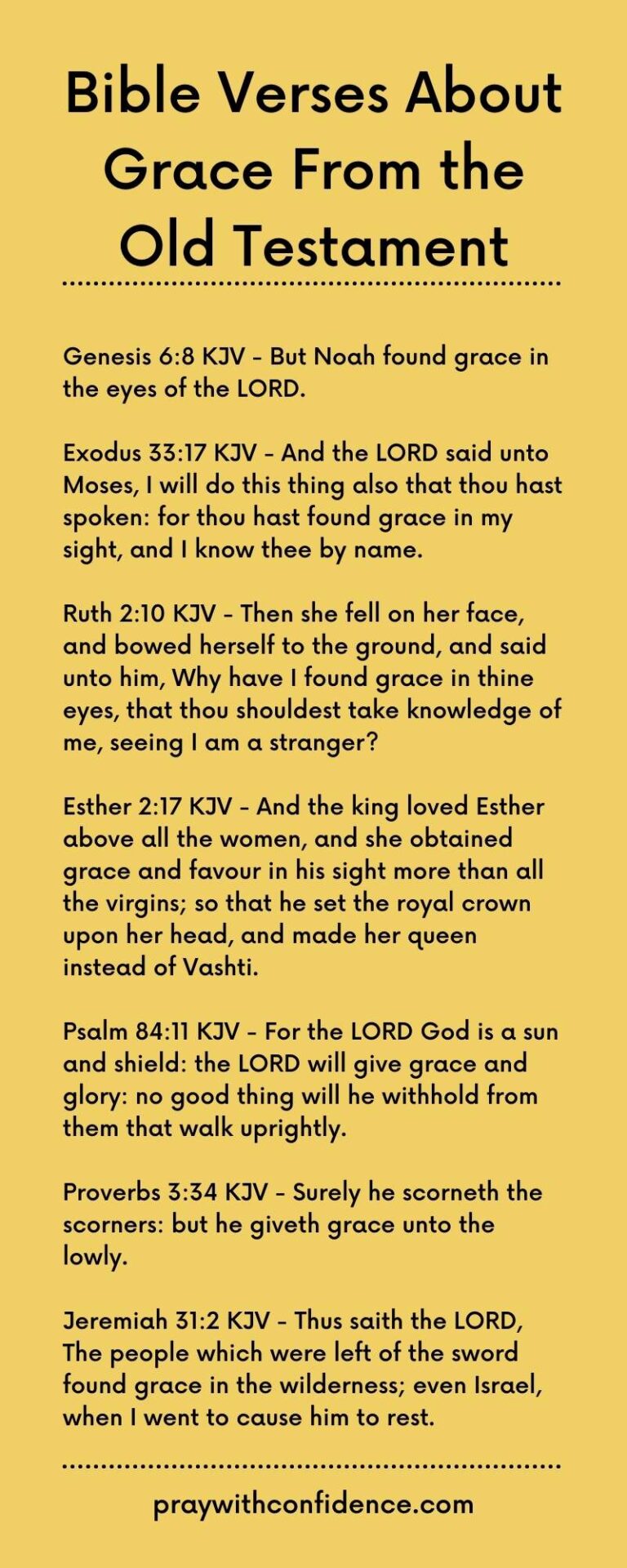 63 Powerful & Insightful Bible Verses About Grace - Pray With Confidence