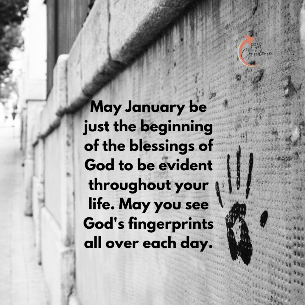 January Blessings and Prayers (with free printable) - Pray With Confidence