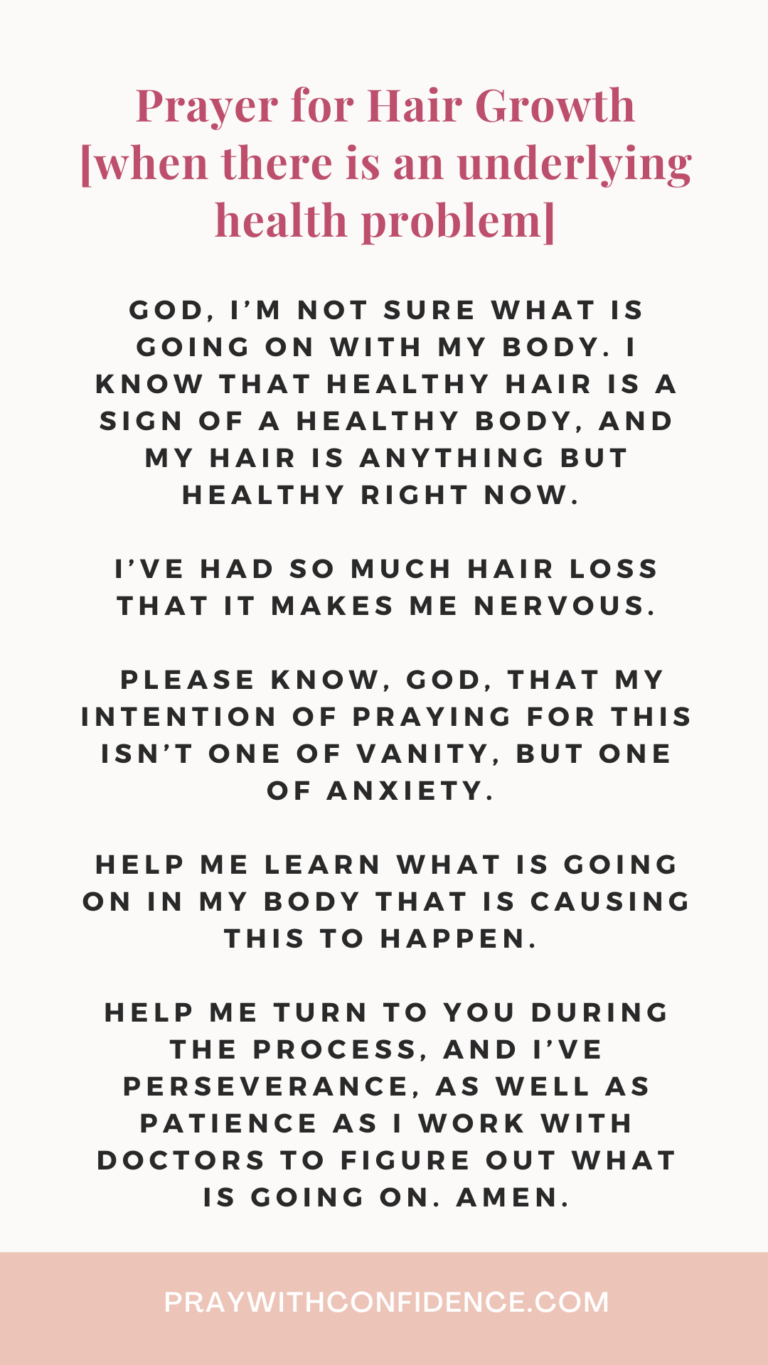 Prayer for Hair Growth [3 Powerful Ways to Pray] - Pray With Confidence
