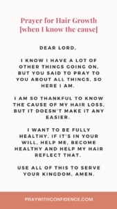Prayer for Hair Growth [3 Powerful Ways to Pray] - Pray With Confidence