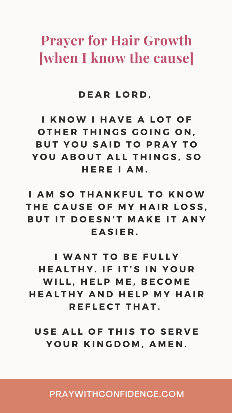 Prayer for Hair Growth [3 Powerful Ways to Pray] - Pray With Confidence