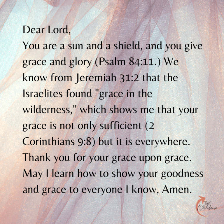 January 8 Prayer (John 1:16 prayer) - Pray With Confidence