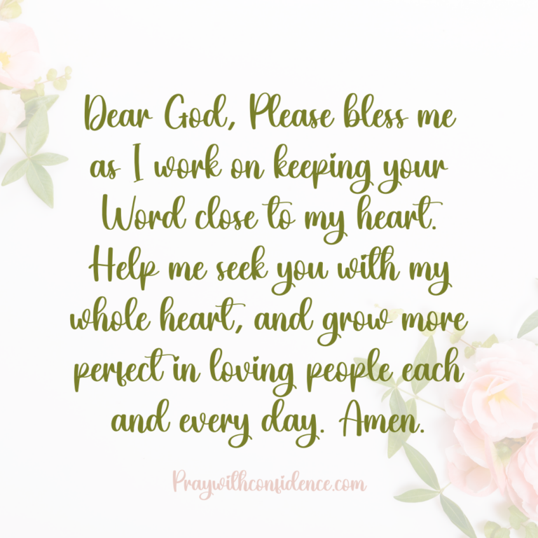 A Beautiful January 25 Prayer (Perfect Love & The Bible) - Pray With ...