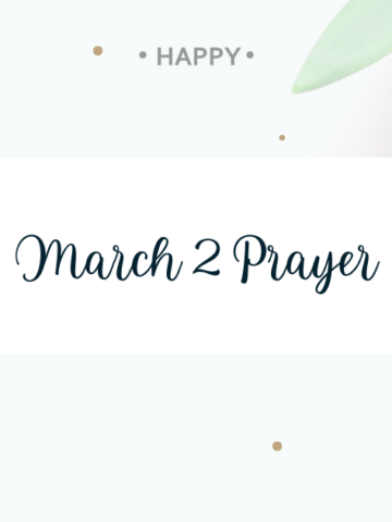 March 1 Prayer - Pray With Confidence