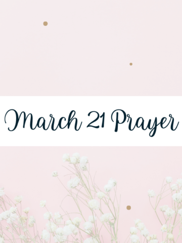 March 22 Prayer (Let Joy and Hope Overflow) - Pray With Confidence