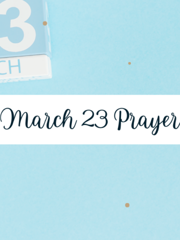 March 24 Prayer (Trust) - Pray With Confidence