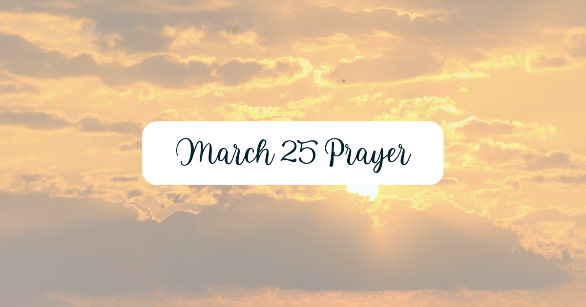 Trust, Do Good, Dwell, and Enjoy (March 25 Prayer) - Pray With Confidence