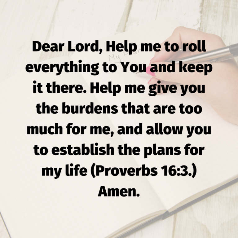 March 17 Prayer- Rolling our Worries to God - Pray With Confidence
