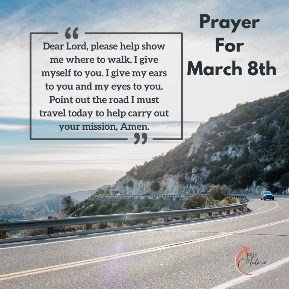 March 8 Prayer - Pray With Confidence