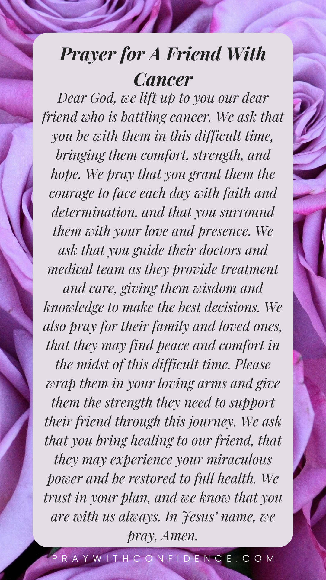 Healing Prayer For Loved One