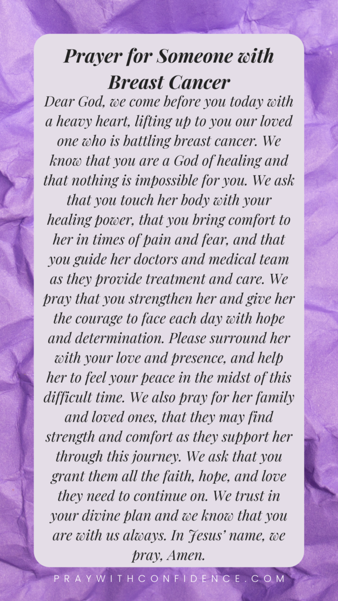 Prayer for Cancer Patients - Pray With Confidence