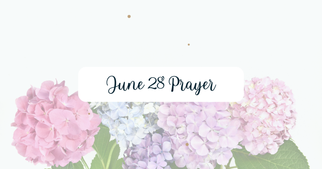 June 28 Prayer - Pray With Confidence