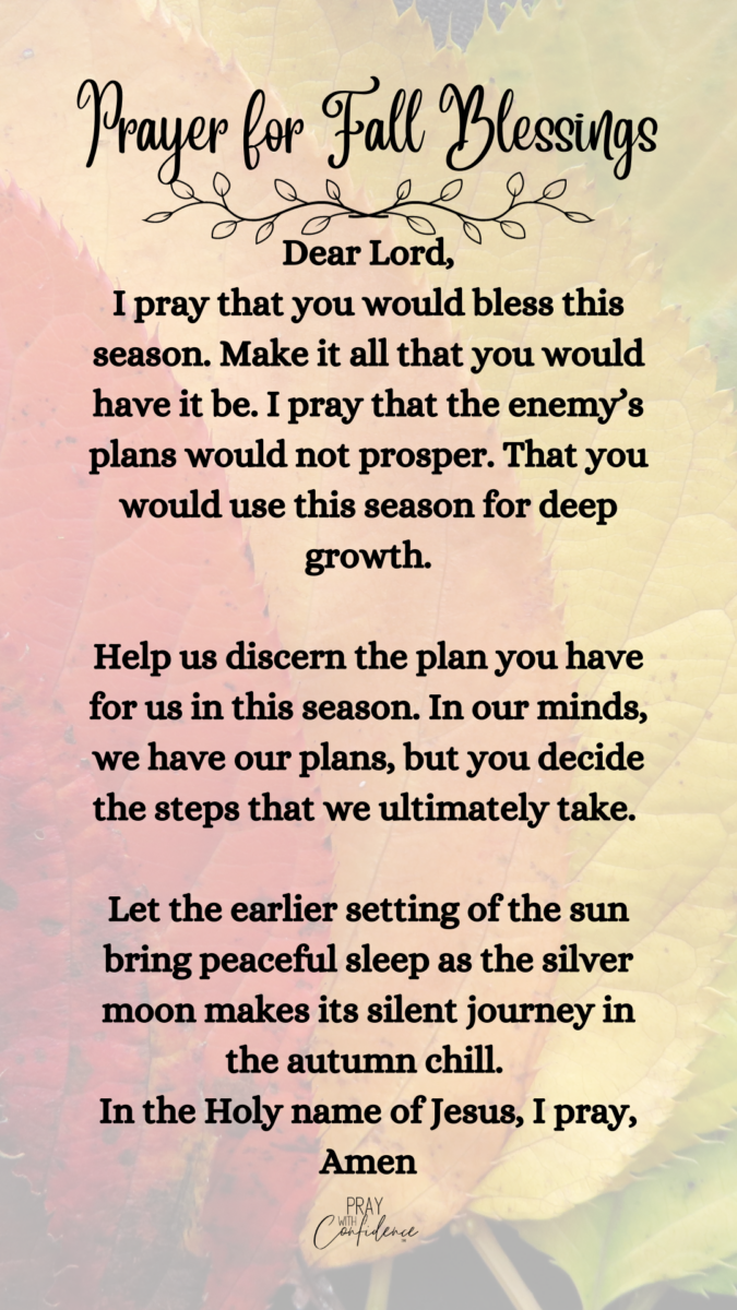 Prayers for Fall - Pray With Confidence
